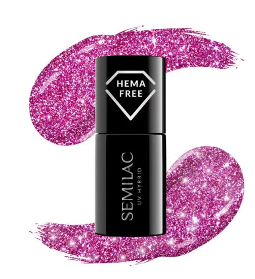 SEMILAC LAKIER HYBRYDOWY 7ml 462 PINK BUBBLES FLASH - JJ Cosmetics ...